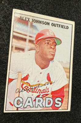 Vintage 1967 Topps Baseball Card # 108 Alex Johnson - St. Louis ...