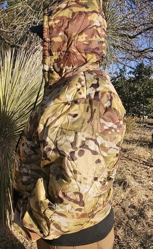 Woobie Hoodie Multicam full zip Parka Military Blanket Jacket USGI ...