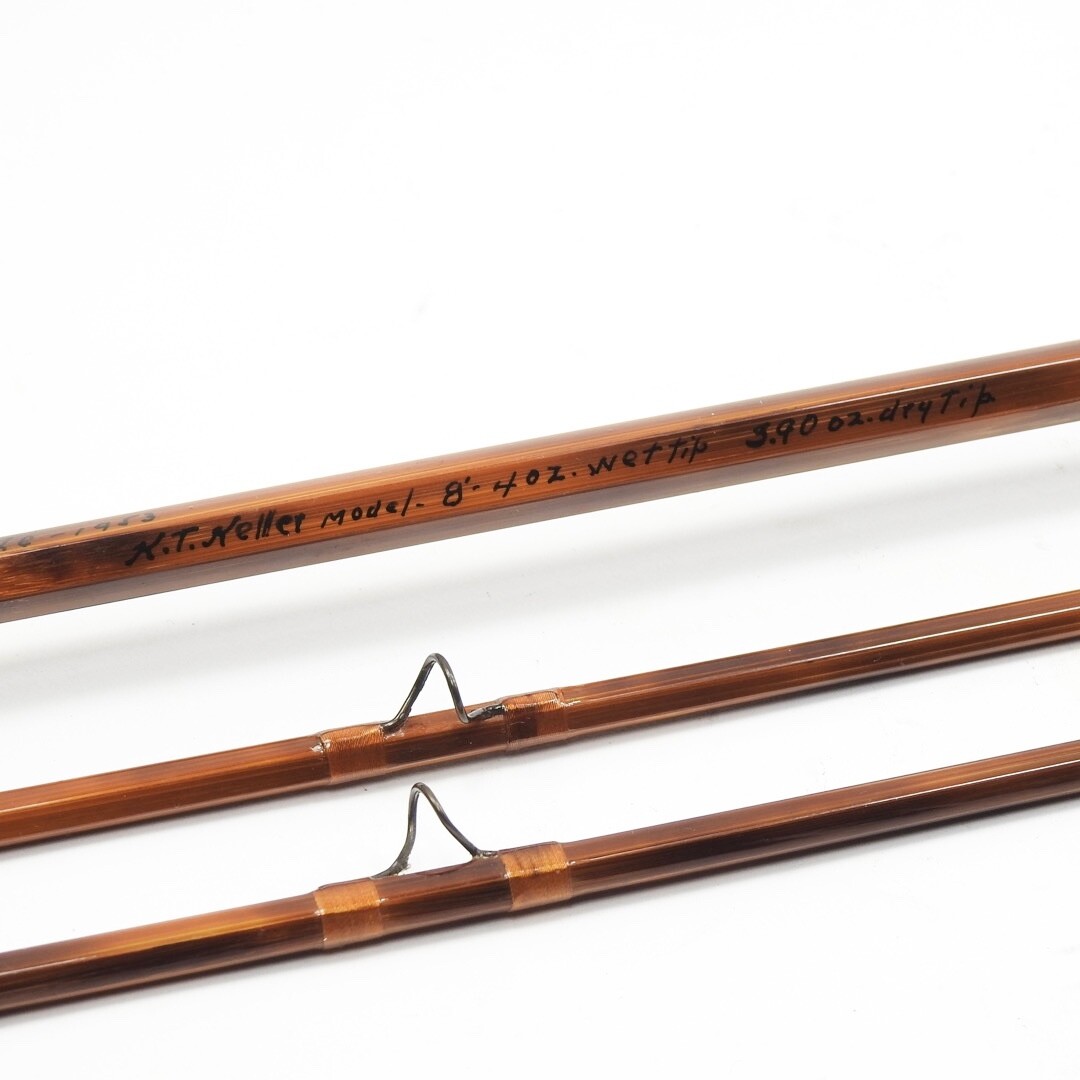 Paul Young “K.T. Keller” Bamboo Fly Fishing Rod. 8’ 4oz. Wet & Dry Tips ...