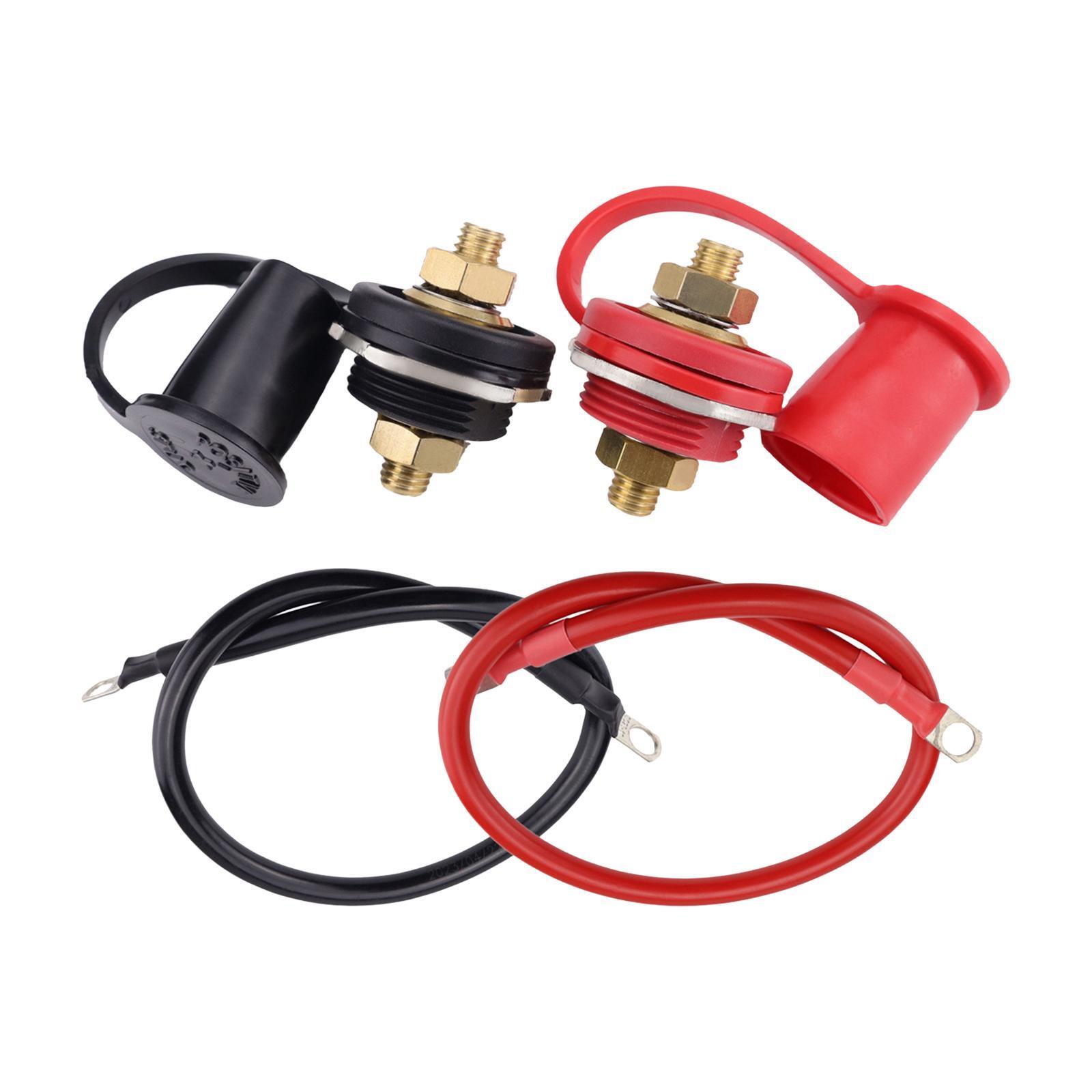 thru Panel Battery Bulkhead Connectors 250A with Dust Cover Waterproof ...