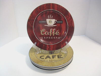 SAKURA Coffee Break 8.25" Dessert Plates (Set of 4) NEW | eBay