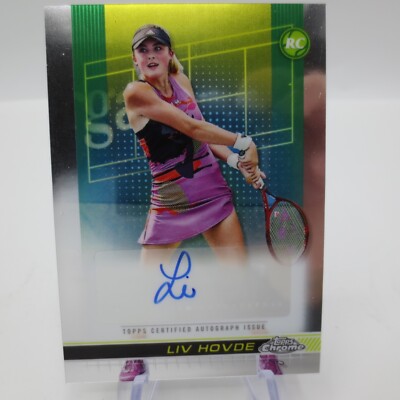 LIV HOVDE 2024 Topps Chrome Tennis Rookie AUTO Card RC | eBay