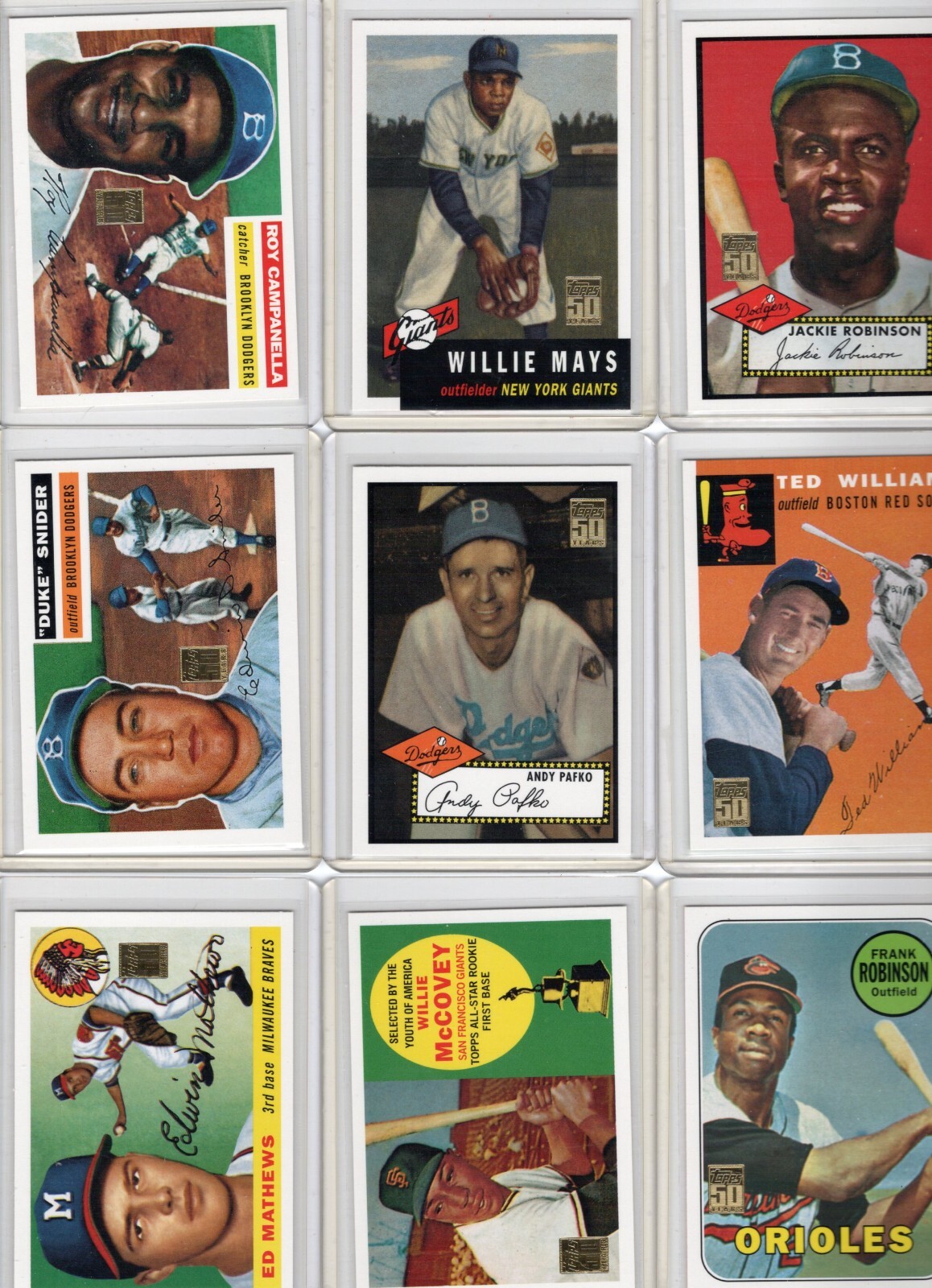 2001 Topps Through the Years 50th Anniversary Reprints 26 of 50 ...