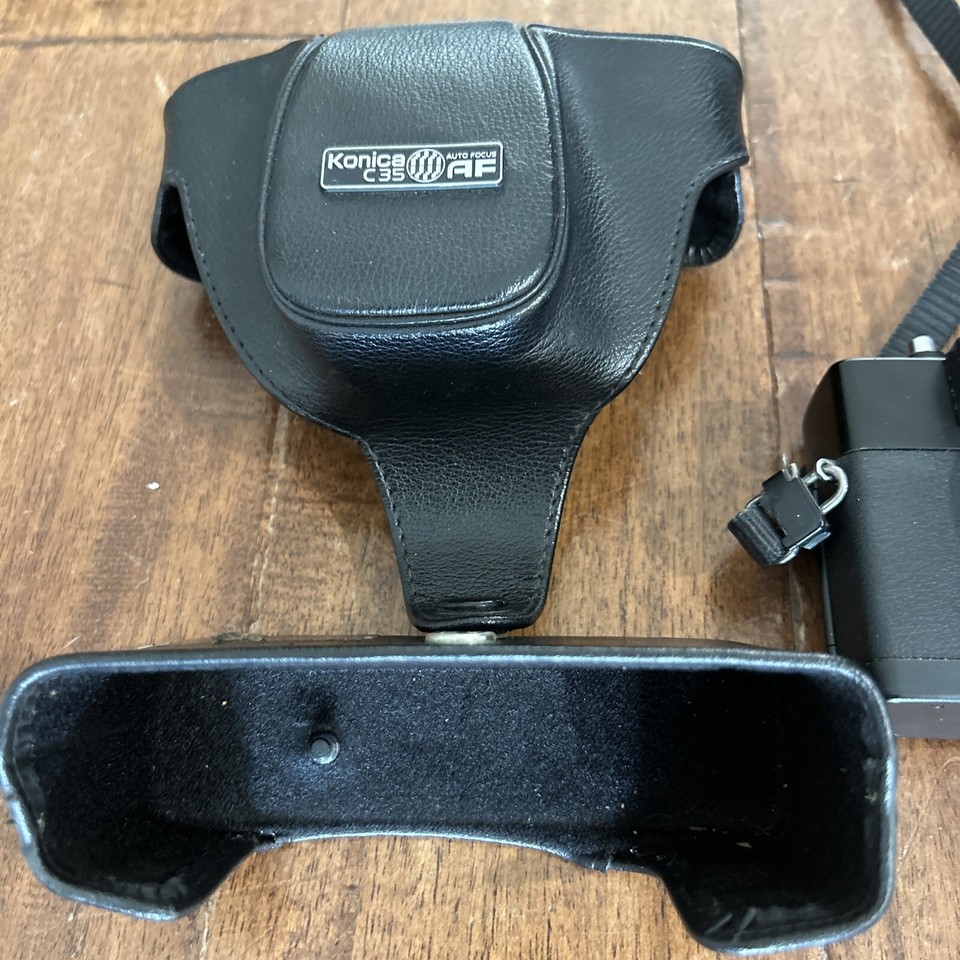 KONICA C35 AF Point & Shoot Film Camera w felt finish case | eBay