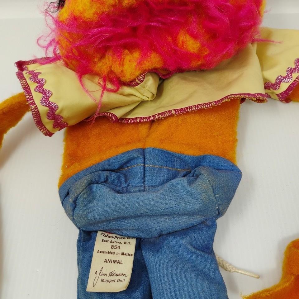 Vintage 1978 Animal Puppet #854 Jim Henson The Muppets Drummer 26" Fisher Price | eBay