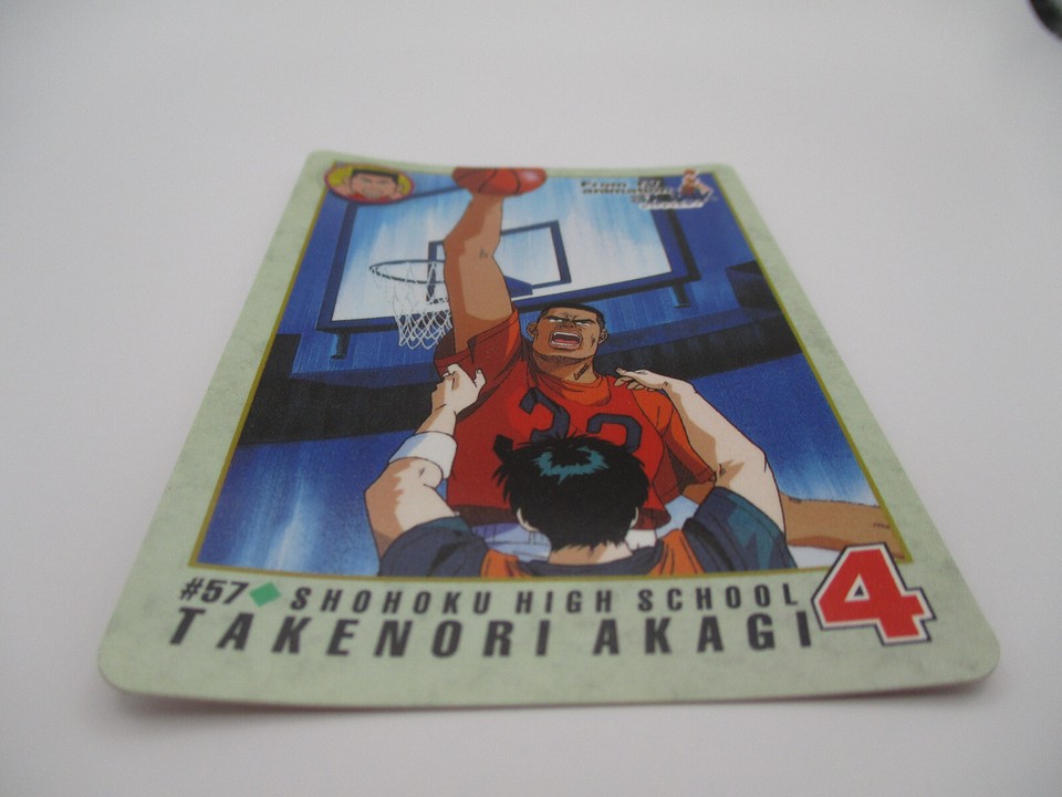 Takenori Akagi Block #57 SLAM DUNK Card animation BNADAI 1994 Carddas ...