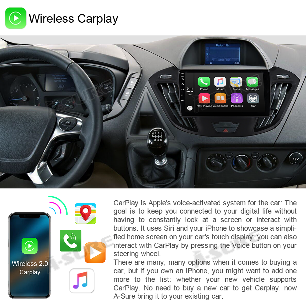 2+32GB For Ford Transit Custom 2013-2017 Android 13 CarPlay Stereo ...