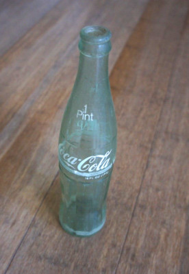 Vintage Coca~Cola Coke 1 pint 16 oz empty 11" green bottle Denver ...
