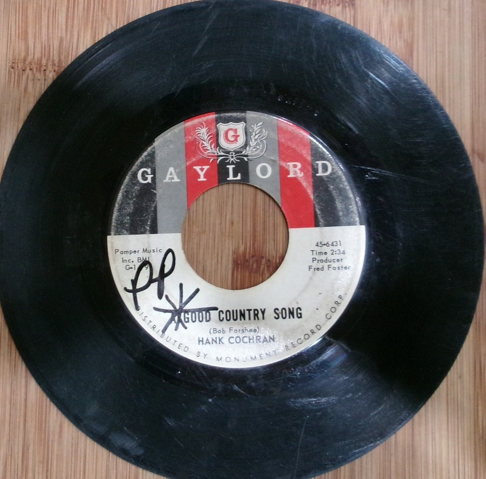 HANK COCHRAN Gaylord 45RPM-A good Country Song/Same Old Hurt 45-6431 | eBay