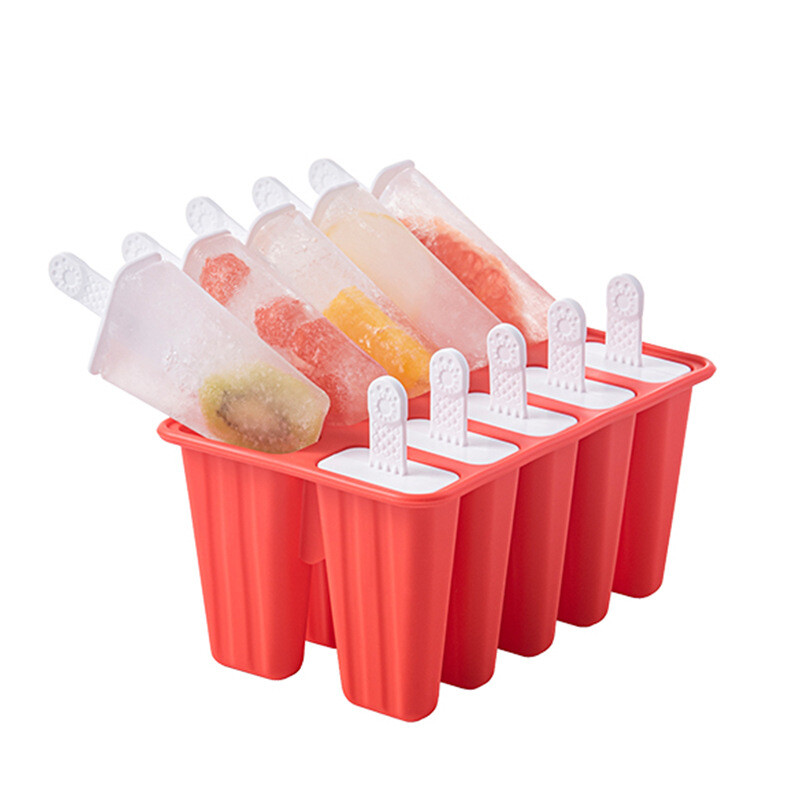 Silicone Ice Cream Mould Block 4~12 Cavity Frozen Molds Icy Pole Jelly ...