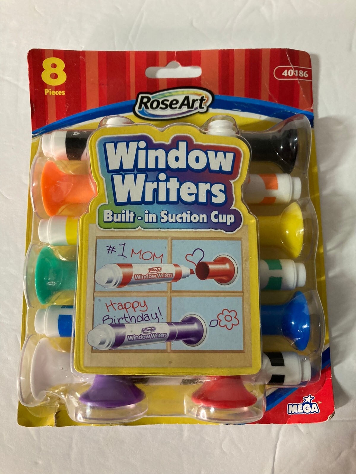 RoseArt Window Writers Markers With Suction Cup Assorted Colors 8 Count ...