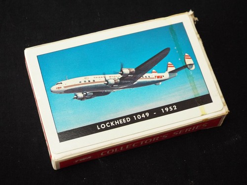 Vintage 1952 TWA Collector's Series Playing Cards LOCKHEED 1049 Airline ...