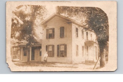 Hamilton NC cancel, house, people, 1909 RPPC photo postcard, Martin County | eBay