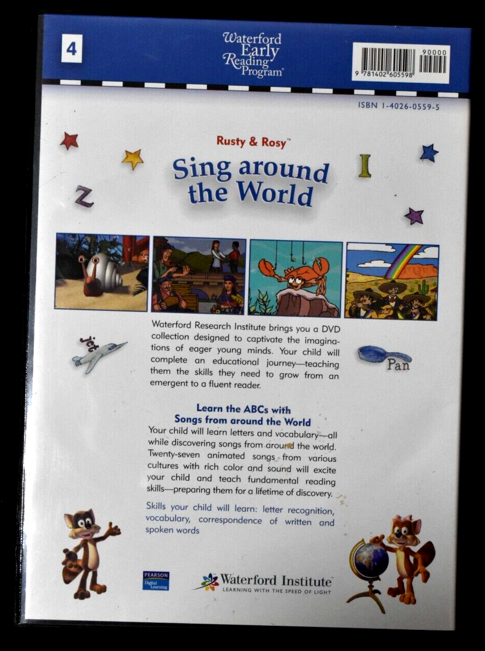 Rusty & Rosy Sing Around The World Volume 4 DVD Waterford Early Reading ...
