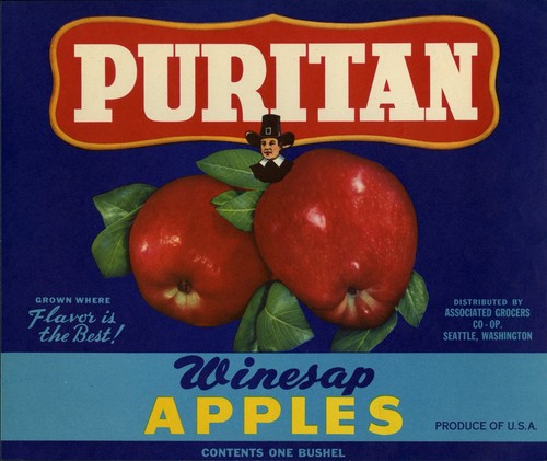 Puritan Brand Apple Crate Label - Winesap - Seattle - Associated ...