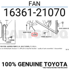 1636121070 Genuine Toyota FAN 16361-21070 | eBay