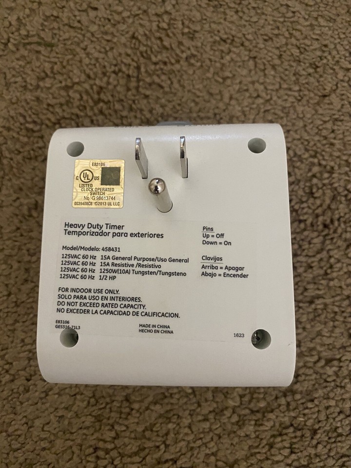 General Electric 458431 Heavy Duty Timer New No Box | eBay