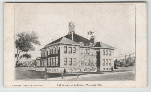 Postcard High School and Auditorium in Pataskala, OH. | eBay