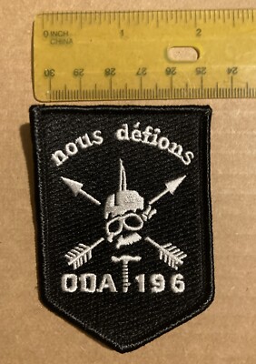 ODA 196 Nous Defions Military Patch Used | eBay