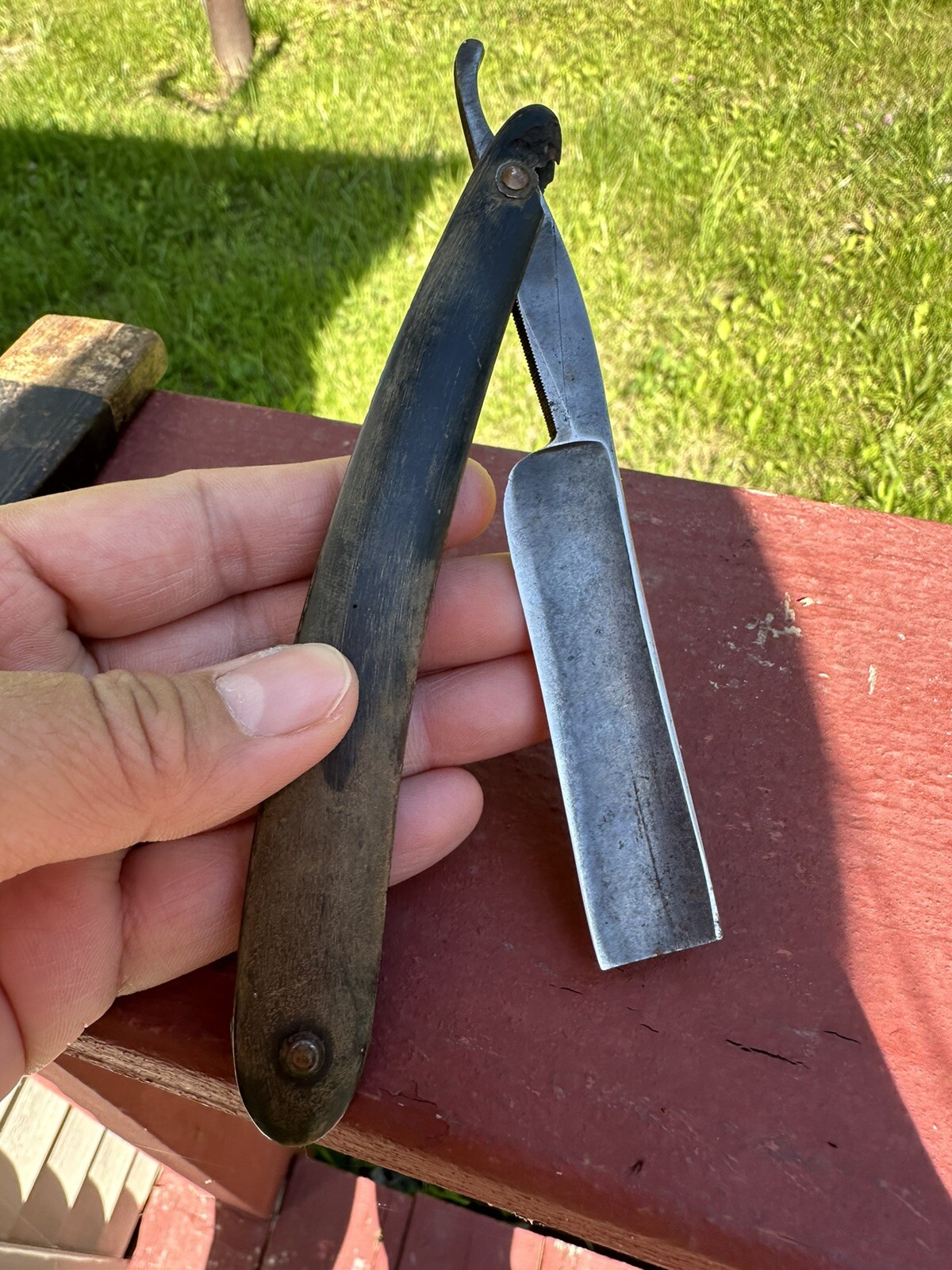 Vintage Imperial Razor Germany US Battleship Indiana Etched Blade ...