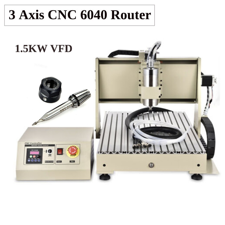 USB 3/4 Axis 6040/6090 CNC Router Engraver VFD Engraving Milling ...
