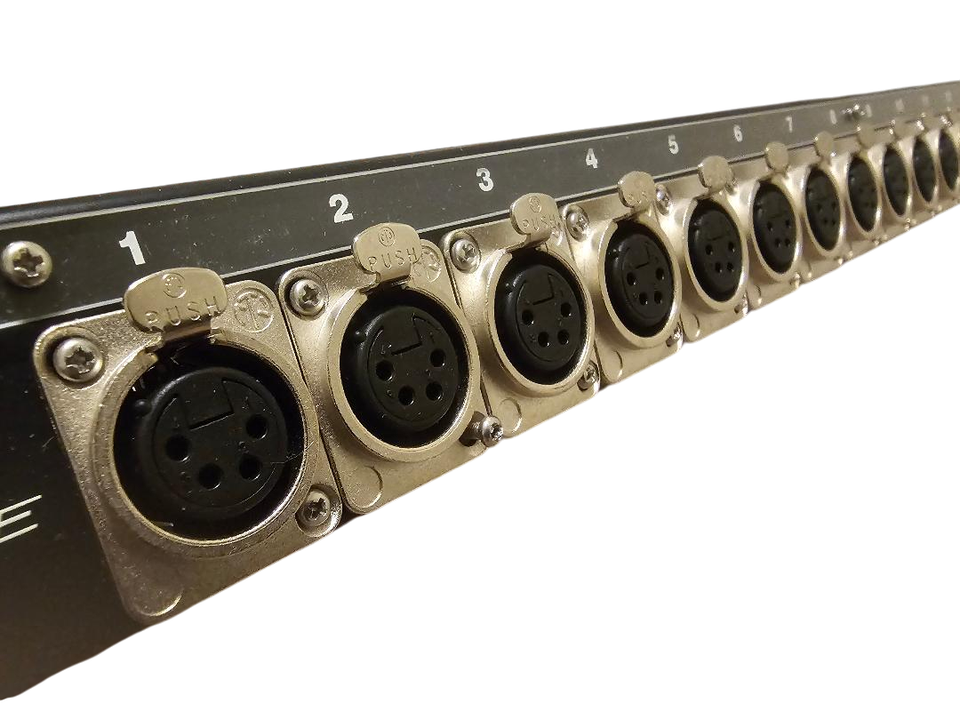 Canare 161U-B1 Pre-Loaded A/V Connector Panels 4-Pin XLR Connector ...