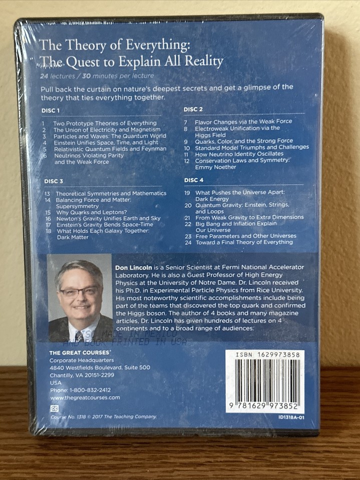 The Theory of Everything: Quest to Explain All Reality (DVD+Course ...