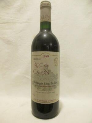 montagne saint-émilion château roc de calon rouge 1989 - bordeaux ...
