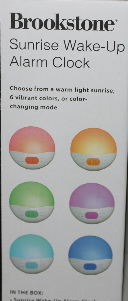 Brookstone Sunrise Wake Up Alarm Clock | eBay