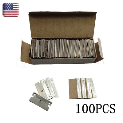 100pc Razor Blades Single Edge Extra Sharp Heat Treated Safety Knife ...