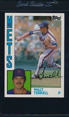 1984 Topps #549 Walt Terrell Mets Signed Auto *14811 | eBay Australia