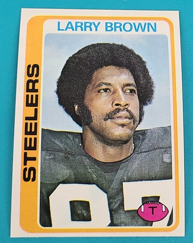 1978 Topps #234 Larry Brown Pittsburgh Steelers Football Card N5 | eBay