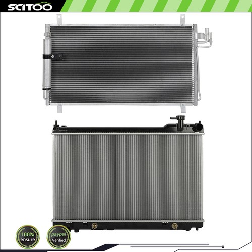 Car Radiator and A/C Condenser Kit Fits 2003-2004 Infiniti G35 Base ...