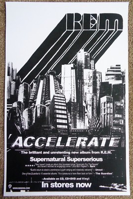 R.E.M. Accelerate POSTER 11x17 (from 2008) | eBay