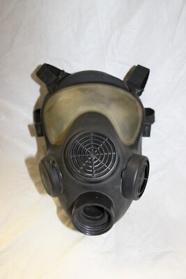 DAMAGED-MASKPOL MP5 Polish Gas Mask Takes 40mm NATO Filter MEDIUM NBC ...