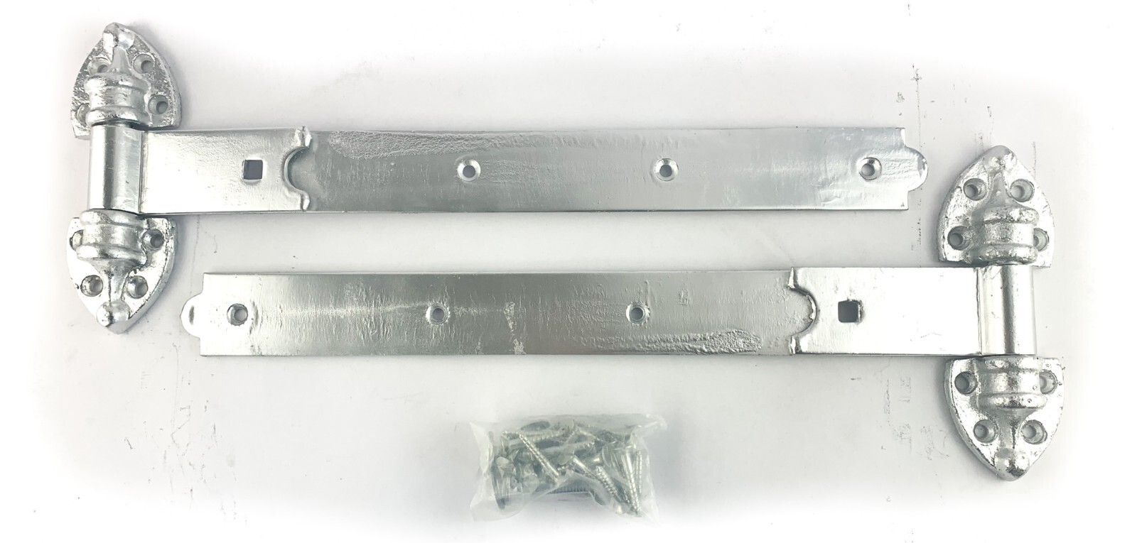 Pair of Reversible Gate Hinges Galvanised Heavy Duty Stable Barn Shed ...
