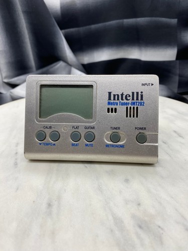 Intelli IMT-202 Digital Instrument Tuner & Metronome Guitar Bass Violin ...