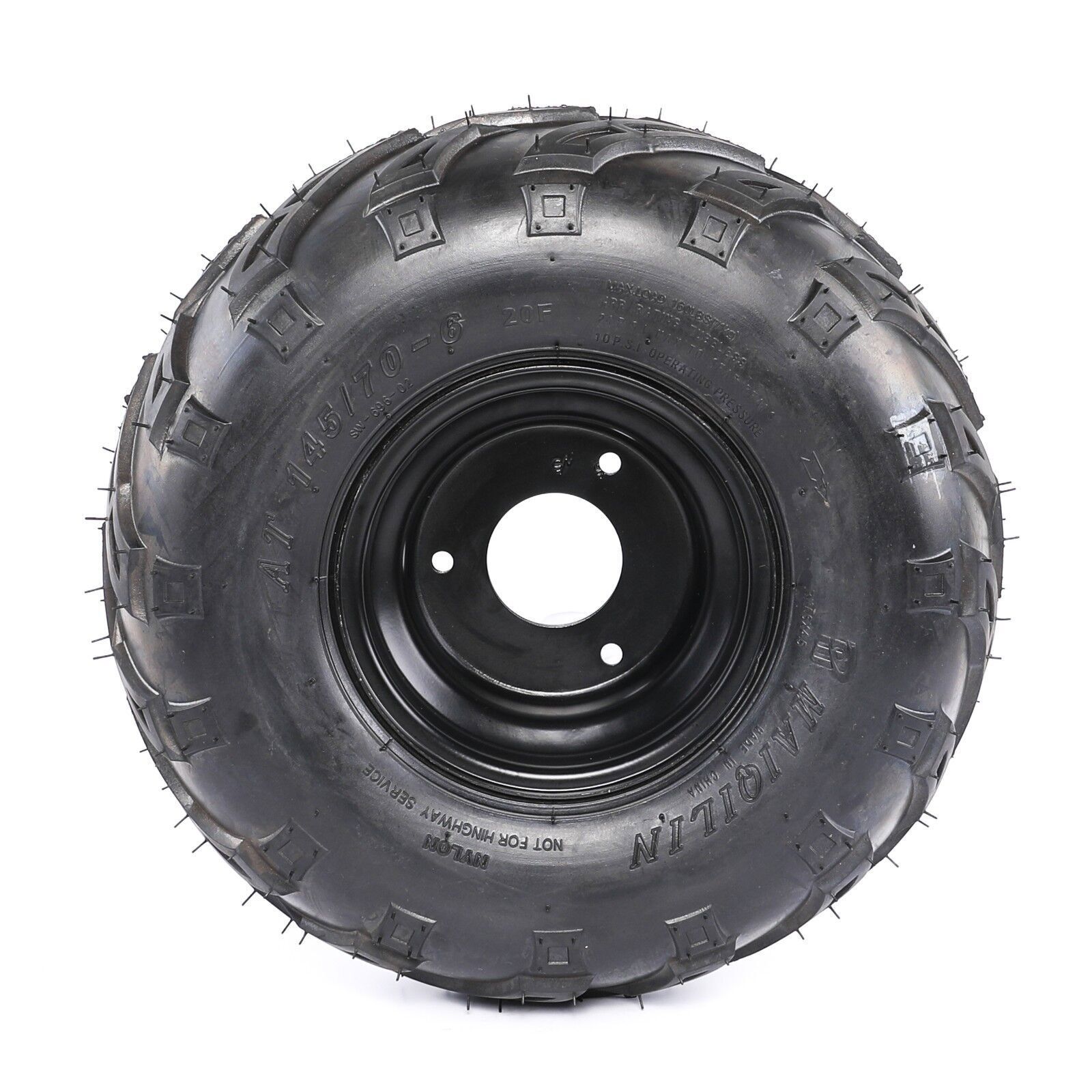6inch 145/70-6 Wheel Tire Tyre Rim for Sunl Go Kart ATV 110 125cc E ...