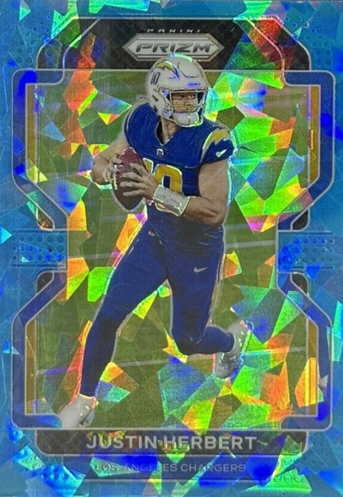 2021 Panini Prizm - Blue Ice Prizm #169 Justin Herbert /99 for sale ...
