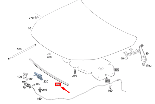 MERCEDES-BENZ B W247 Engine Hood Seal A1778870600 NEW GENUINE | eBay