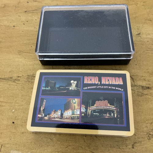 Reno Nevada "The Biggest Little City" Vintage Playing Cards In Plastic ...