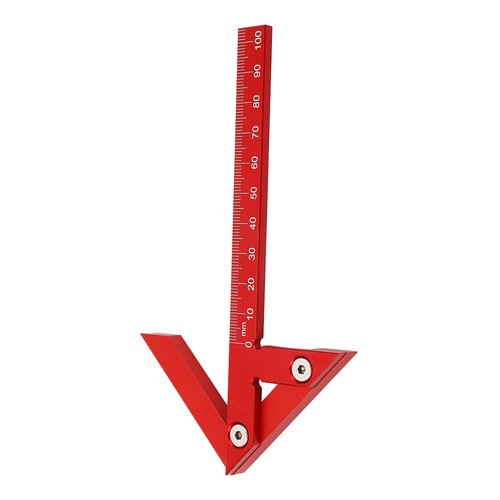 Center Finder 105mm 45/90 Degree Right Angle Line Gauge Carpenter Ruler ...
