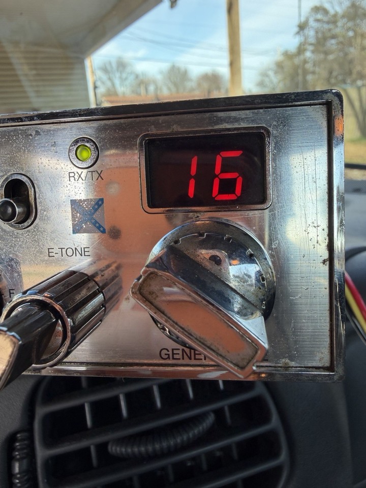 General Lee CB Radio Citizens Band POWER TESTED ONLY W/Astatic 636L/Ext ...
