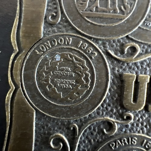 Underberg Brass Belt Buckle Bitters German Company Weltberuhmt Seit ...