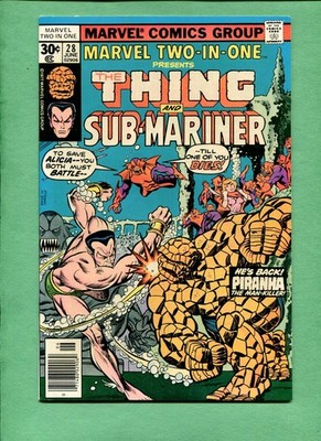 Marvel Two-In-One #28 The Thing & Sub-Mariner, Piranha! June 1977 Comic ...
