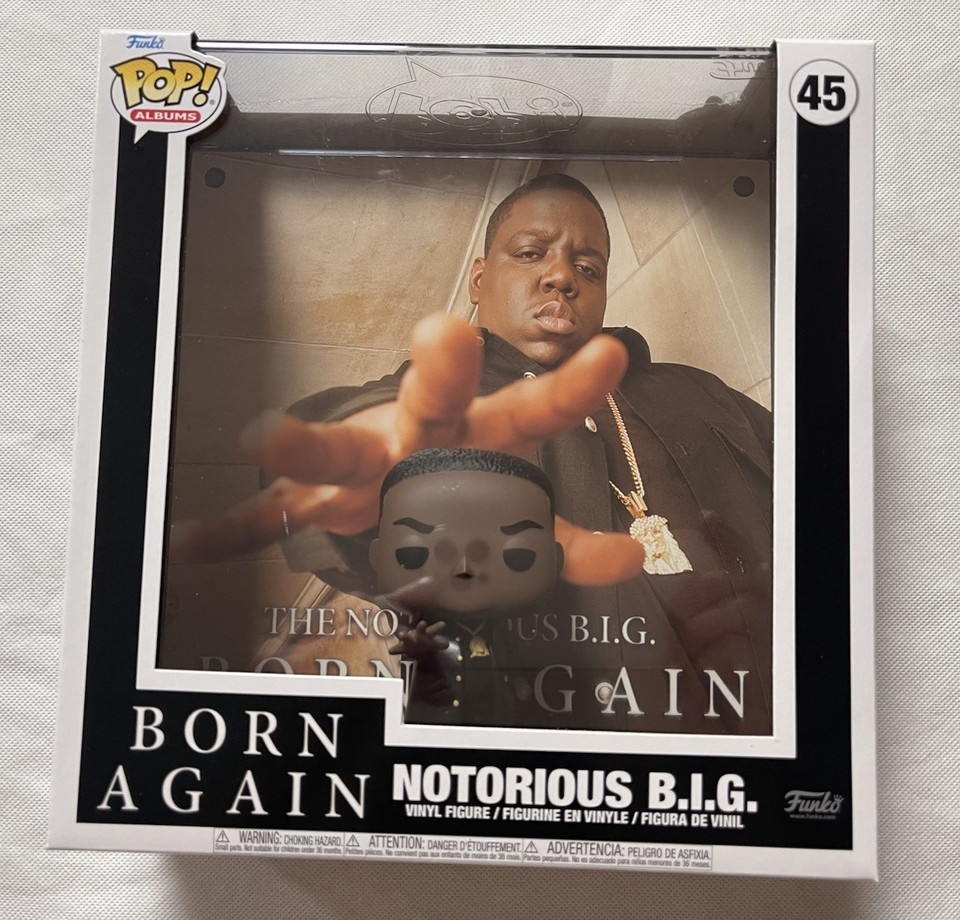 Funko Pop Albums #45 Notorious B.I.G. Born Again Vinyl Figure Display ...