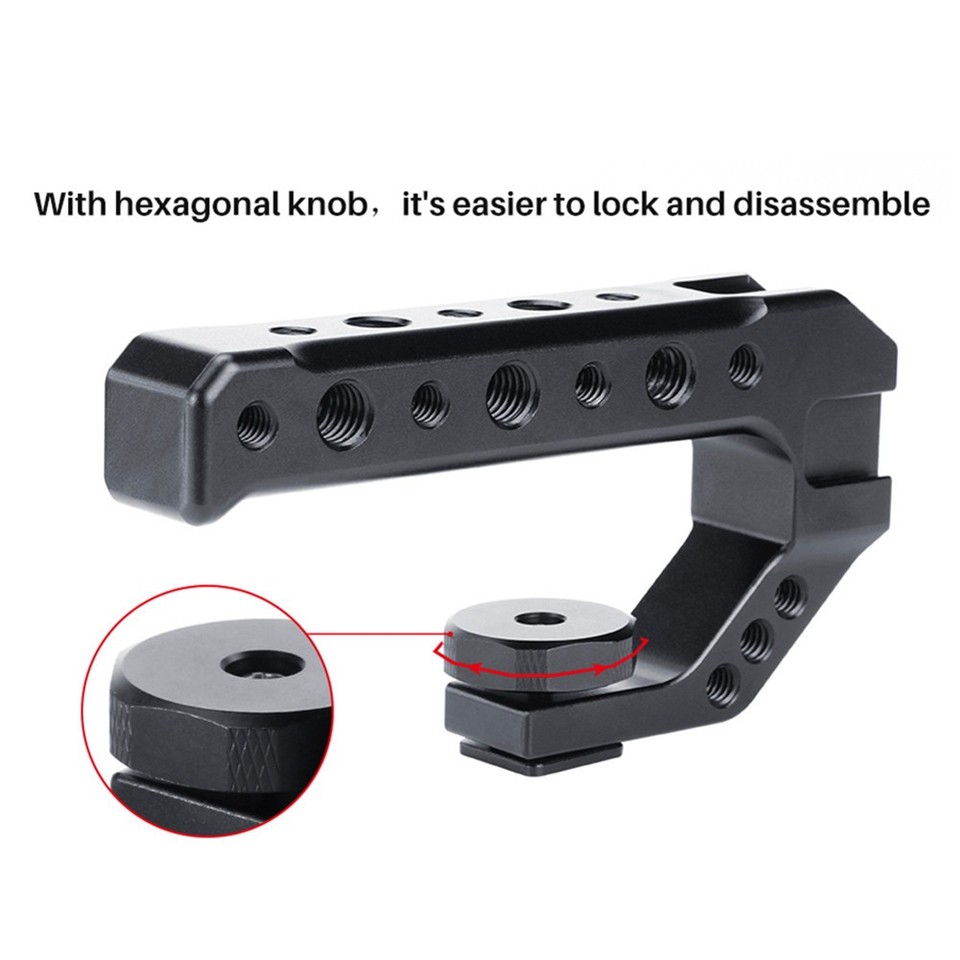 Universal DSLR Camera Rig Top Handle Grip Cold Shoe Adapter Mount for ...