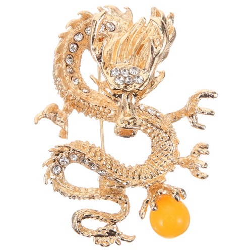 Chinese Dragon Brooch Fashion Lapel Pin Chinese Dragon Zodiac Brooch ...