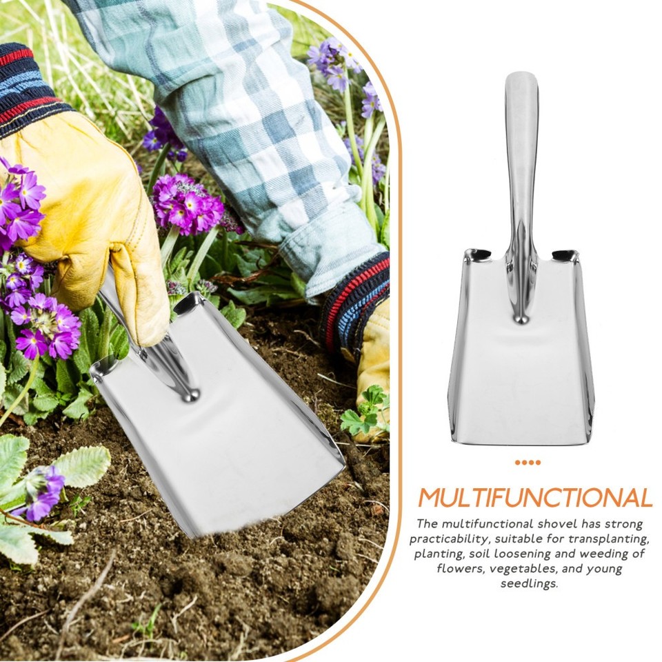 Small Shovels for Digging Stainless Steel Spade Gardening Tools Camping ...