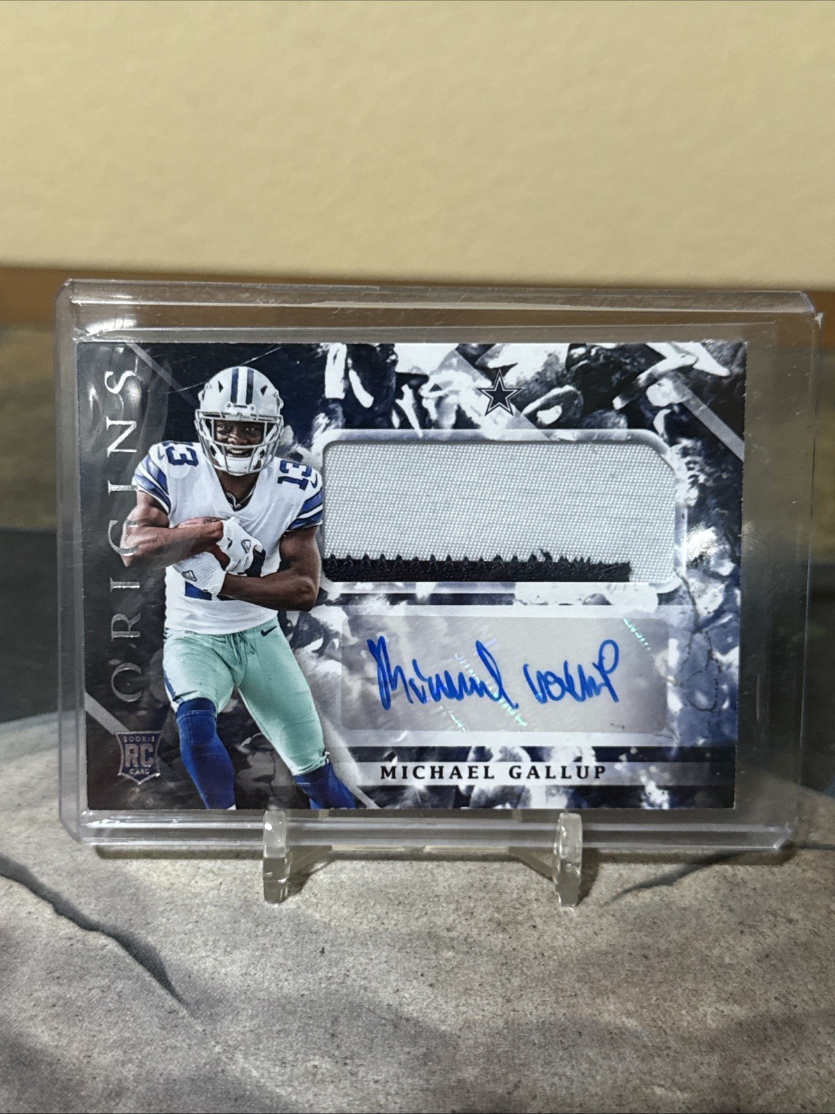 Michael Gallup 2018 Origins Auto Autograph Patch RC Dallas Cowboys C91 ...